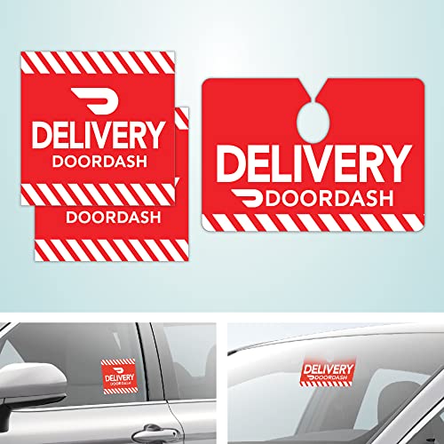 Doordash Starter Signage Bundle includes Car Mirror Hanger and 2 ...