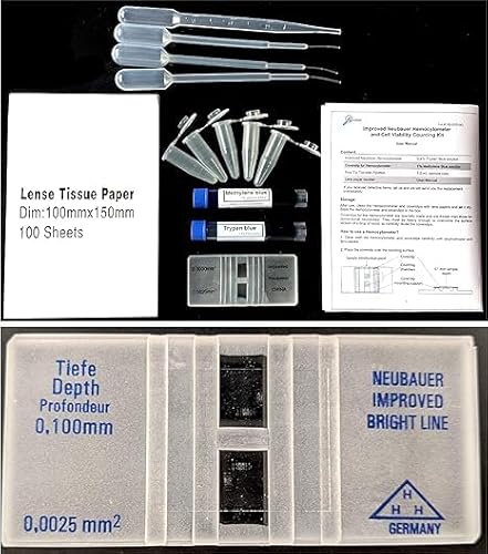 Rs' Science - Improved Neubauer Hemocytometer kit, Cell Counting ...