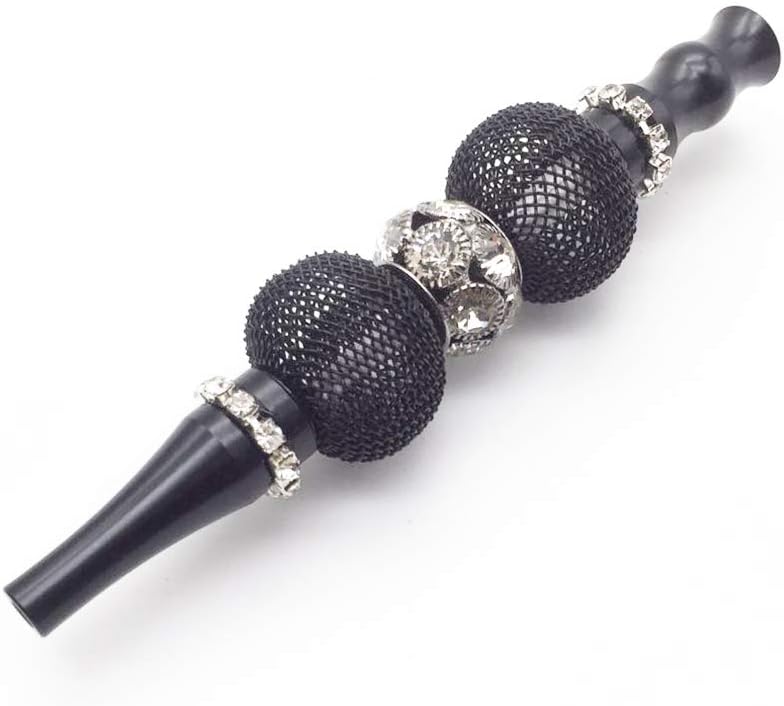 Amazon.com: New Fancy Black White Metallic Diamond Hookah Tips Shisha ...