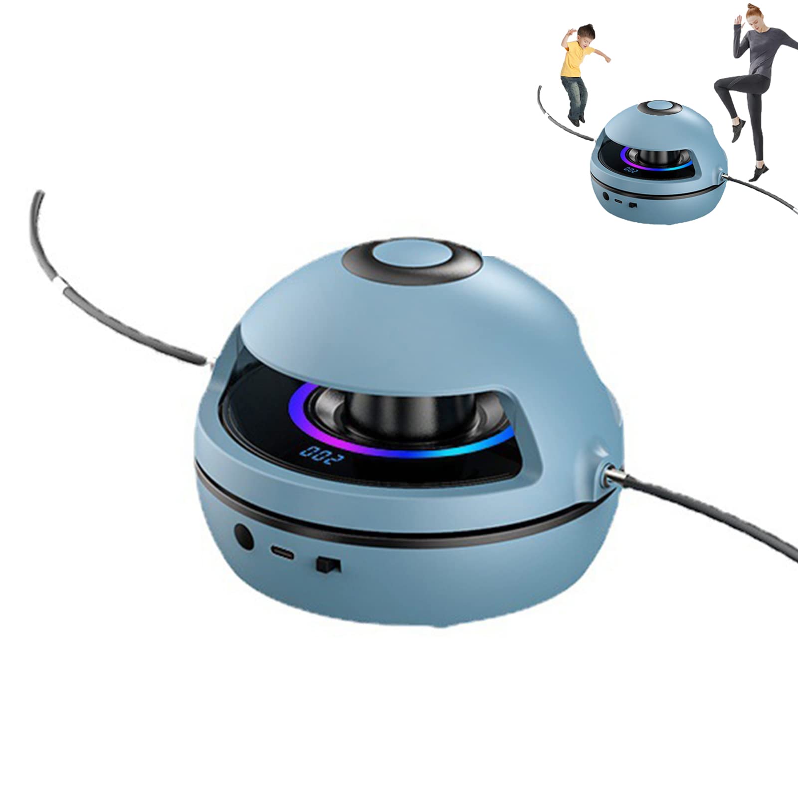 Electronic Fitness Jump Rope Portable Motorized Rope Skipping Hopper ...