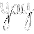 Amazon.com: Northstar 45" Yay Script-Silver (Airfill Foil Balloon ...