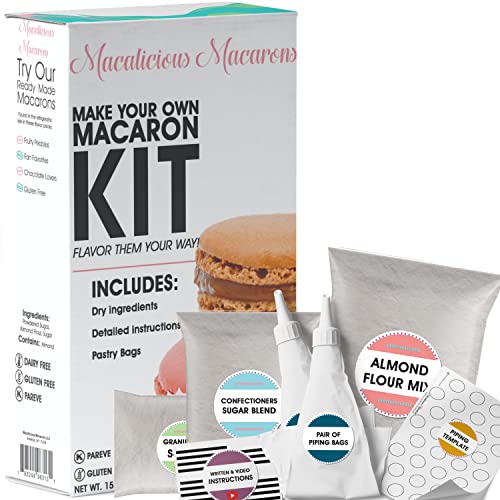 Macalicious Macaron Baking Mix - DIY Bake Your Own French Macarons Kit ...