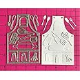 Amazon.com: 1 Pcs Kitchen Apron Cutting Dies,DIY Scrapbooking Artist ...