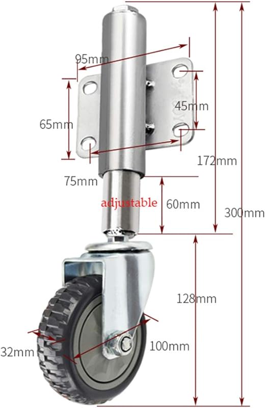Amazon.com: Spring Gate Wheels, Heavy-Duty Shock Absorber Rotating ...