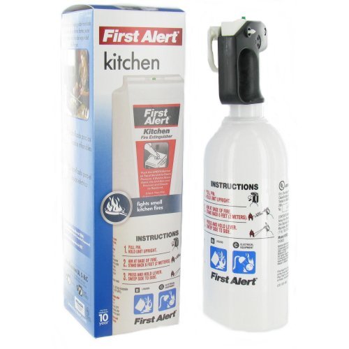 First Alert Kitchen Fire Extinguisher UL Rated 5-B:C (White) | Pricepulse