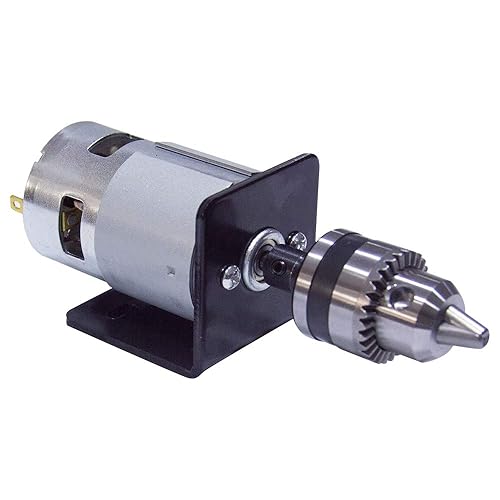 775 DC Motor 12V 12000RPM Lathe Press with Miniature Hand Drill Chuck ...