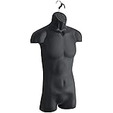 Amazon.com: Male Molded Frosted Torso Form - Fits Men's Sizes S-L ...