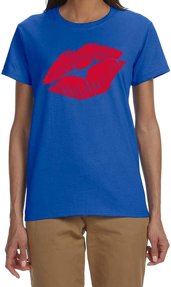 Amazon.com: Kiss Mark Women's T-Shirt: Clothing