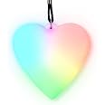 Amazon.com: Color Changing LED Heart Light Up Necklace : Clothing ...