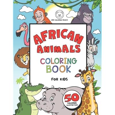 Cute African Animal Coloring Book for Kids 3-8: 50 Philippines | Ubuy