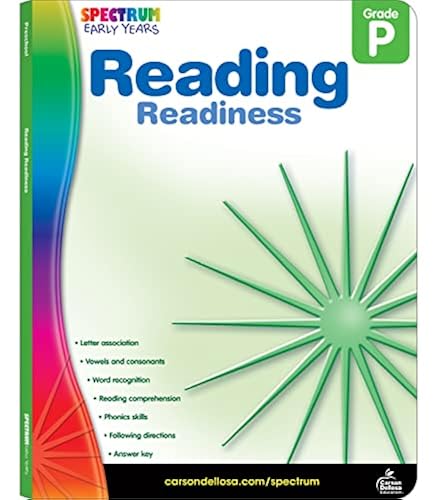 Spectrum Reading Readiness Preschool Workbooks, Phonics, Alphabet ...