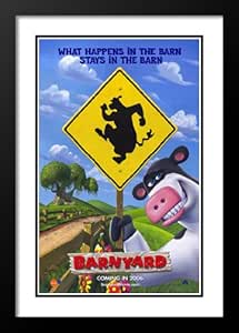Amazon.com: Barnyard 20x26 Framed and Double Matted Movie Poster ...