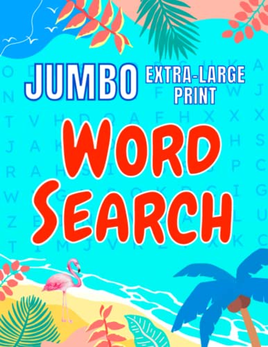 Jumbo Extra-Large Print Word Search: Easy to Read Big Letters Word Find ...