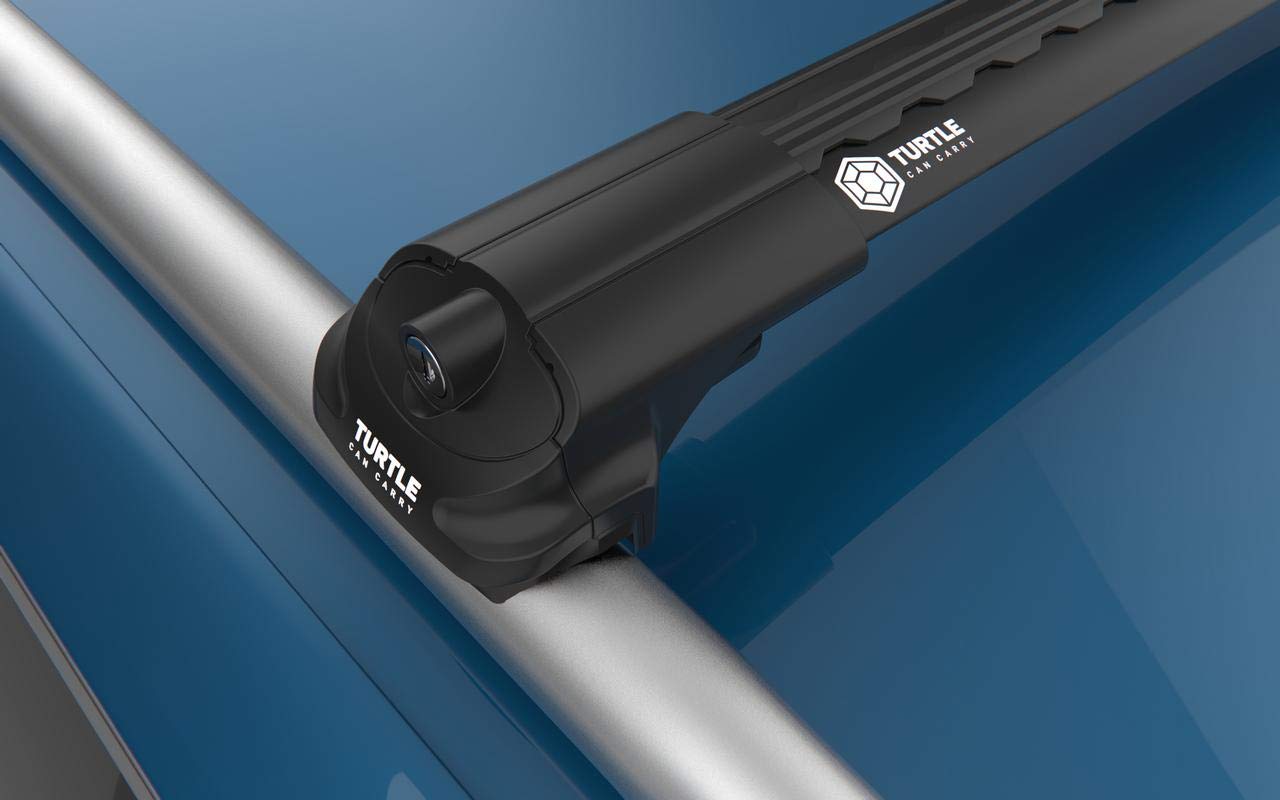 BLACK ROOF RACK CROSS BARS ROOF RAILING LOCKABLE FOR PEUGEOT 2008 SUV ...