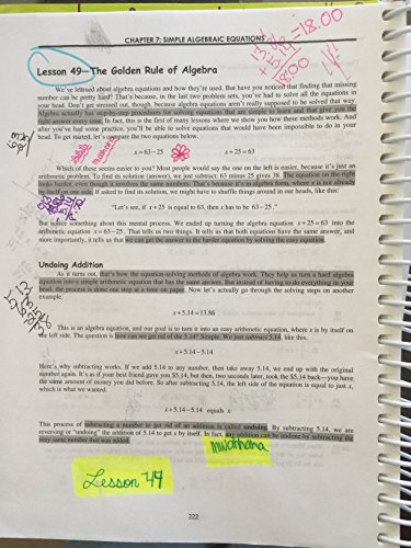 Pre-Algebra A Teaching Textbook