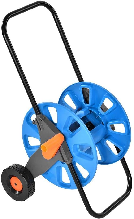 Garden Watering Trolley, Portable Garden Water Hose Pipe Reel Holder ...