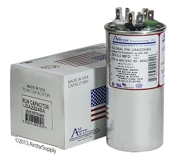 Goodman CAP030250440RS Replacement - 25 + 3 uf / Mfd 370 / 440 VAC ...