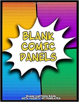 Blank comic panels: Blank comic book template book - 10 different blank ...