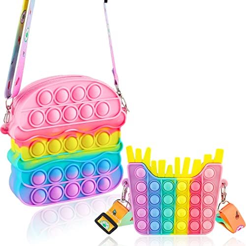 Pop Purse Bubble Popper Fidget It Pack Toy, Push Figit Bag Poop Poppop ...