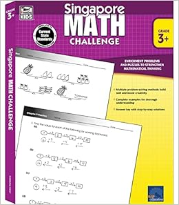 Singapore Math Challenge Workbook—Grades 3-5 Math Book, Tricks for ...