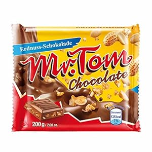 Mr Tom Chocolate and Peanut bar 200g: Amazon.co.uk: Grocery