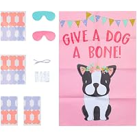 Morcheiong Pin The Tail on The Dog Birthday Party Game with 48 Bones ...