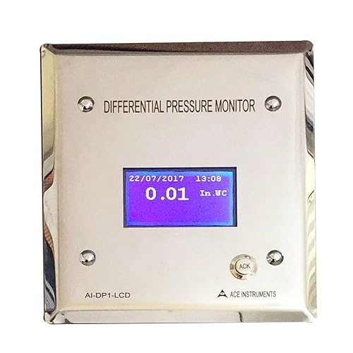 Digital Differential Pressure Indicator Negative Room Pressure Monitor Isolation Room Pressure ...