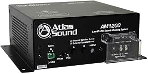 Amazon.com: Atlas Sound AM1200 Low Profile Sound Masking System UL2043 ...
