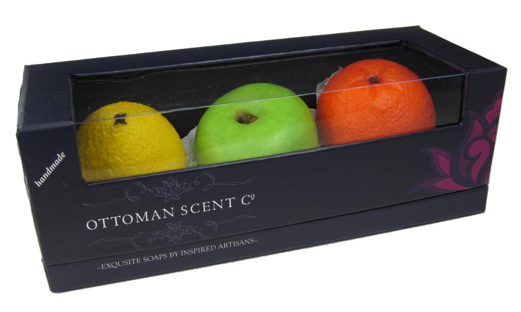 Set of Three Fruit Shaped Soaps - Handmade - Ottoman Scent: Amazon.co ...