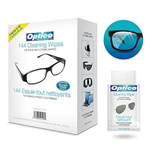 Optico Professional Pre-Moistened Optical Screen Cleaner Lens Cleaning ...