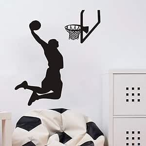 Home Decal Boy Room Sports Basketball Player Wall Decal Interior Design ...