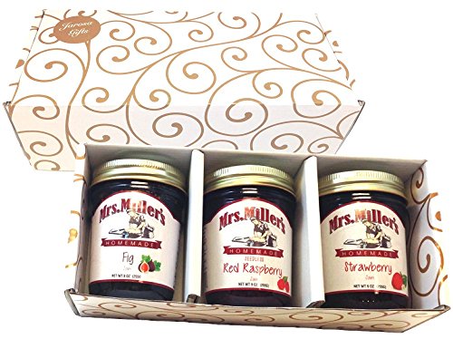 Favorite Jams Gift Assortment Box - 3 Jar Sampler, Variety Pack of Fig ...