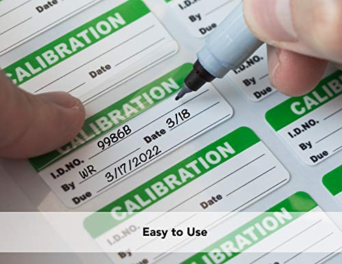 Quality Control Labels Self-Adhesive Calibration Stickers - 300-Pack ...