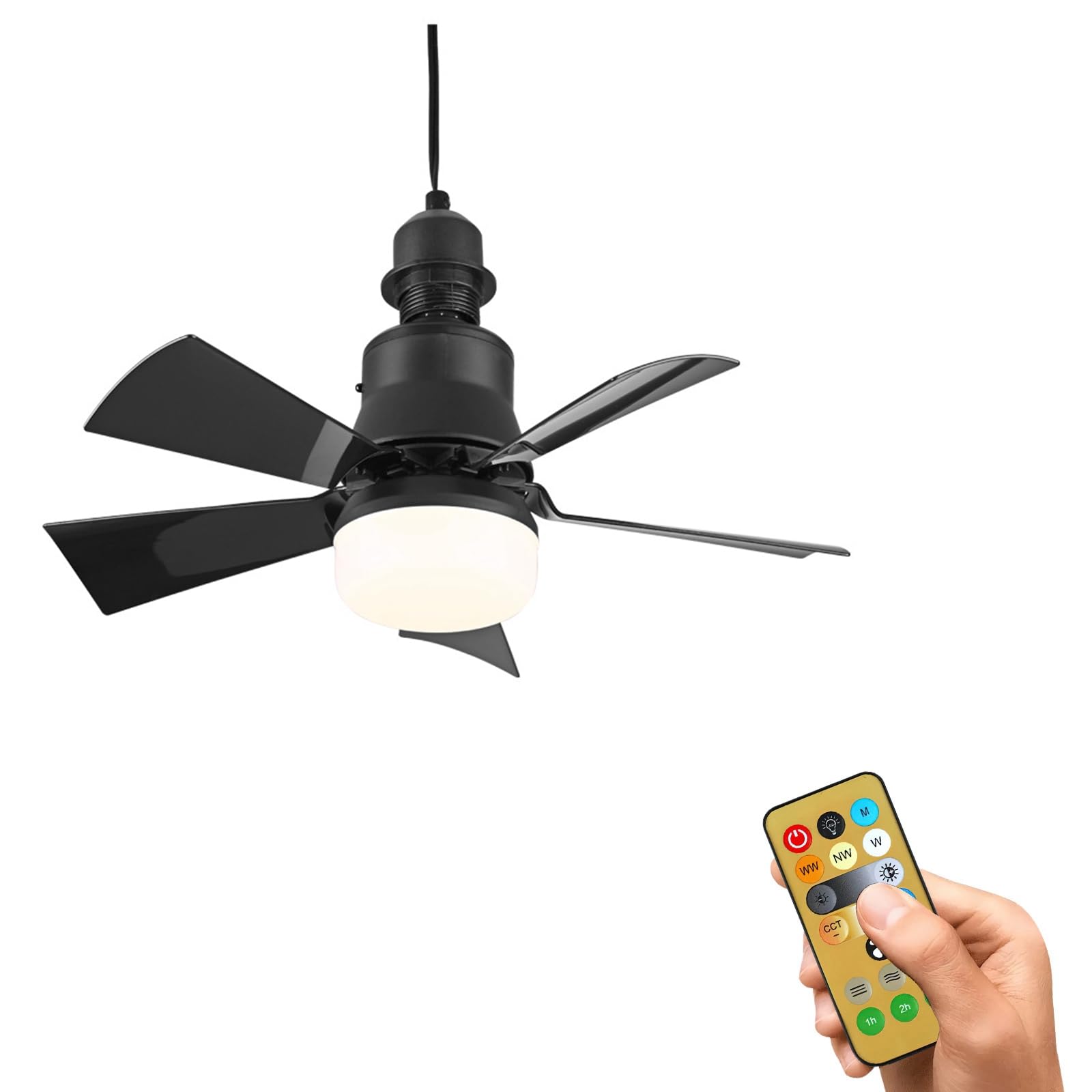 Mua Ceiling Fans with Lights, E27 30W LED Ceiling Fan with and Remote ...