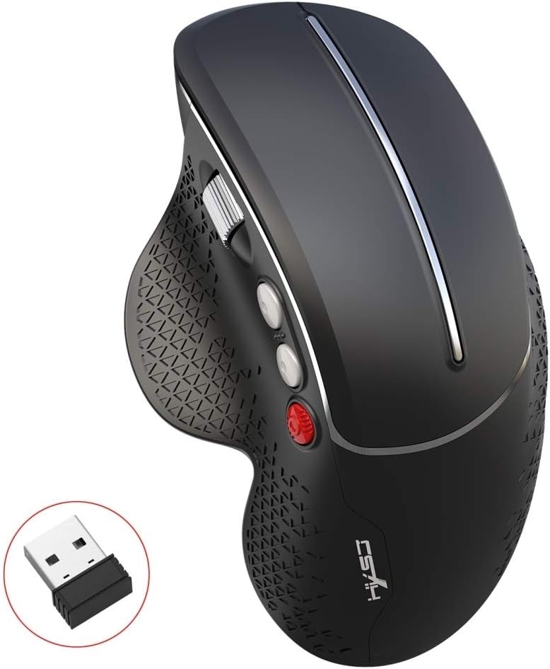 T32 Ergonomic Design 2.4G Wireless Vertical Mouse Durable Color ...