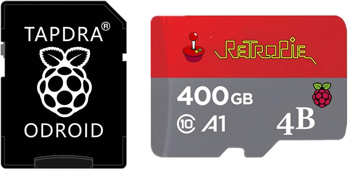 TAPDRA RetroPie SD Card 400GB for Raspberry Pi 4B with 14000+ Games for ...