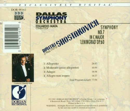 Disco de Dmitri Shostakovich: «Dmitri Shostakovich: Symphony No. 7 "Leningrad", Op. 60»