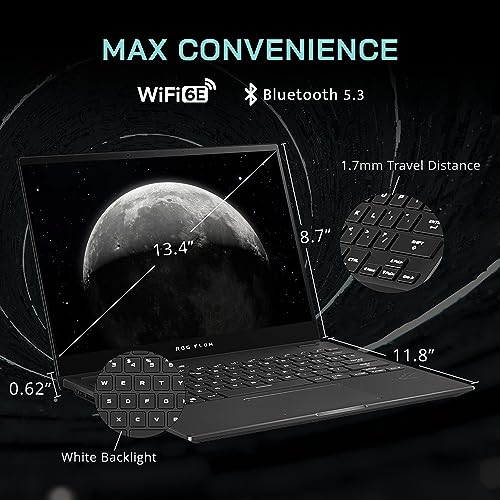ASUS ROG Flow 13.4'' WUXGA Touchscreen Laptop, AMD Ryzen 9 6900HS, 16GB ...