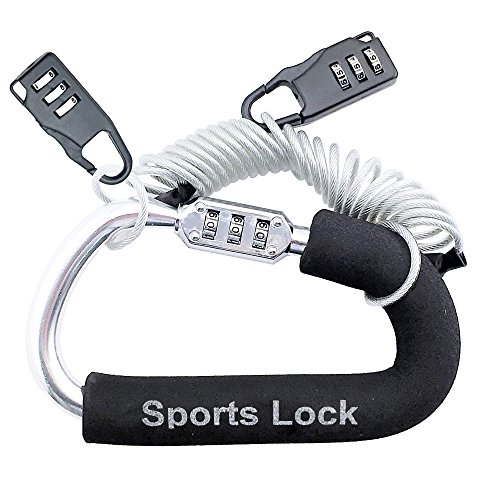 BeachLocks: LARGE 6" Beach Chair Bag/Sports Lock & Cable With Zipper ...