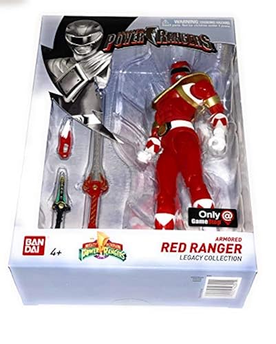Mighty Morphin' Power Rangers Red Ranger Dragon Shield Exclusive Action ...