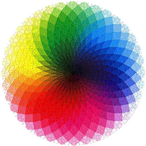Joeoy 1000 Piece Puzzles for Adults Teen - Gradient Color Rainbow Large ...