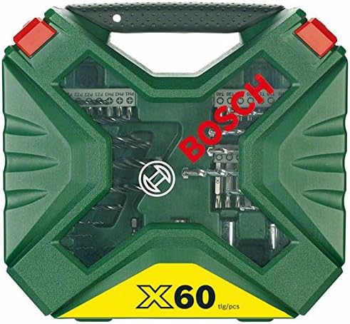 Bosch 2607010611 X-Line Classic Drill and Screwdriver Bit Set (60 ...