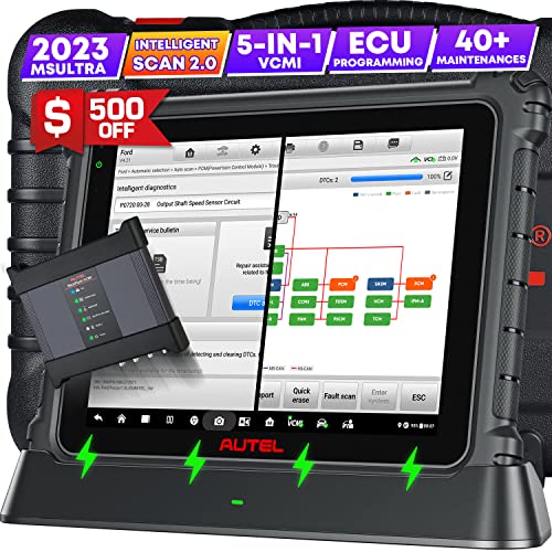 Autel MaxiSys Ultra 2023 MSULTRA, Top Intelligent Diagnostic, Topology 2.0, [$2000] 5in1 VCMI ...