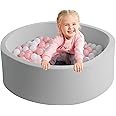 Amazon.com: TRENDBOX Soft Memory Foam Ball Pit Sponge Indoor Round Ball ...