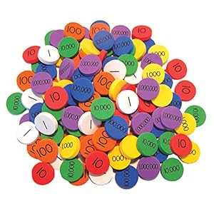 Amazon.com: Place Value Disks (140 Disks: 20 for each of 7 values ...