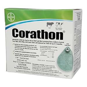 Amazon.com : Corathon Insecticide Cattle Ear Tags 20 Count Box : Pet ...