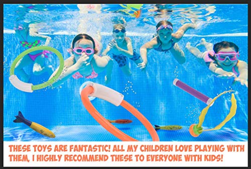 Diving Pool Toys for Kids - Set of 12, Underwater, Sinking, Summer ...