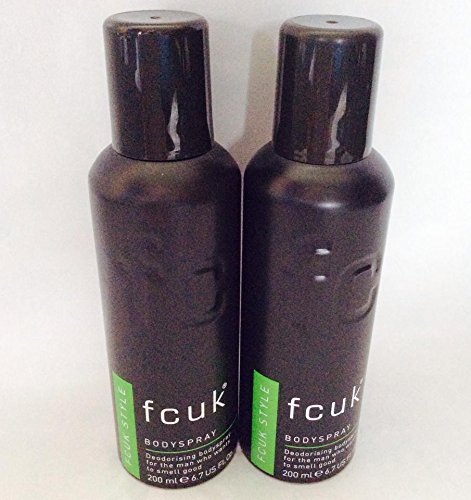 FCUK Men Deodorising Body Spray STYLE 200ml ~ Pack of 2: Amazon.co.uk ...