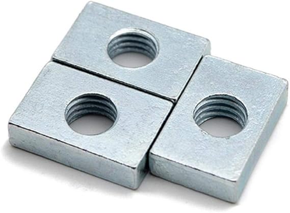 Finer 100pcs M3 M4 M5 M6 Square Nut Rectangular Nuts GB39 Aluminum ...