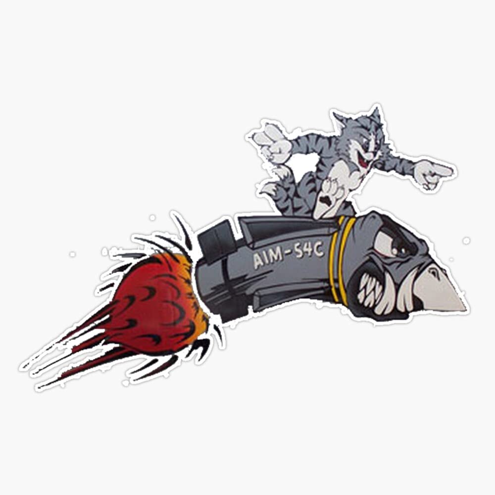 Mua F-14 Tomcat Nose Art Vinyl Sticker Waterproof Decal Laptop Wall ...